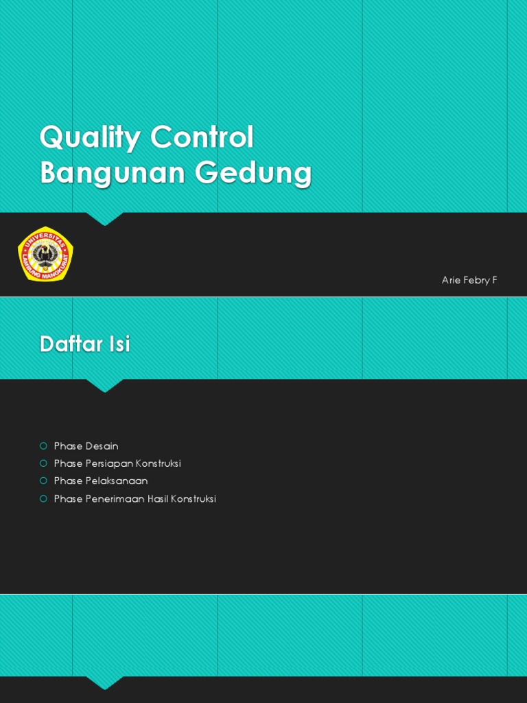 Bangunan Gedung QC Singkat | PDF