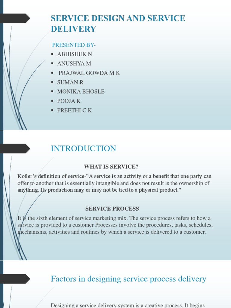 Service Design and Service Delivery PDF | PDF | Emotions | Employment