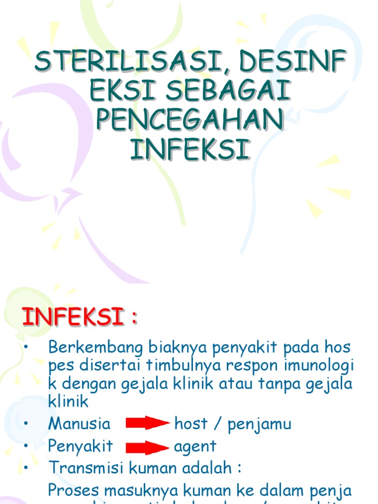 Sterilisasi Desinfeksi Dan Dekontaminasi | PDF