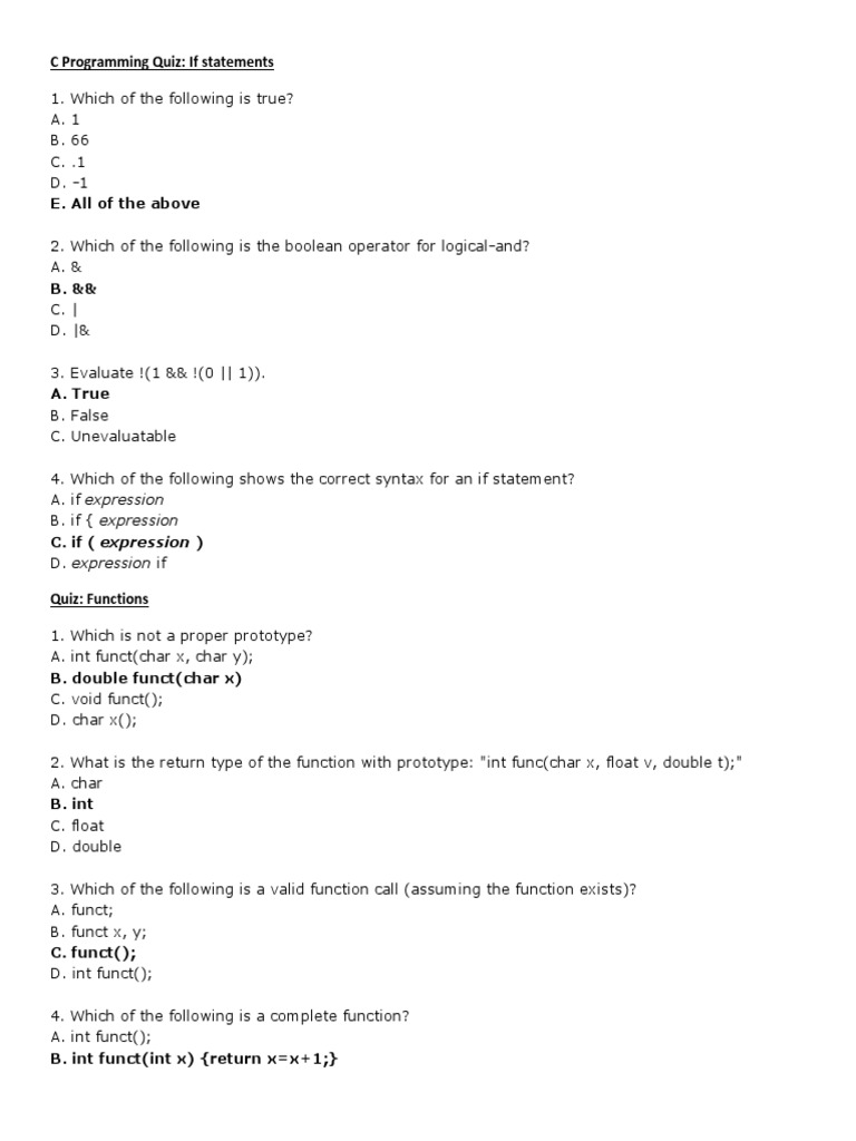 Programming Questions Pdf Array Data Structure Integer Computer