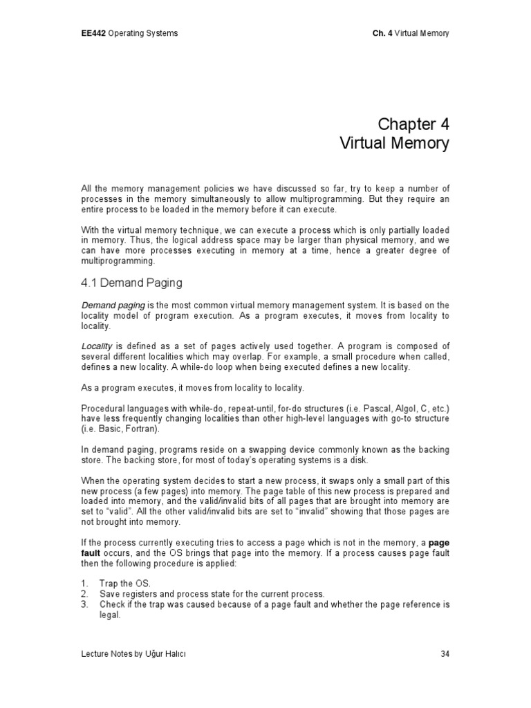 Algorithm For Page Replacement | PDF | Process (Computing) | Computer Data Storage