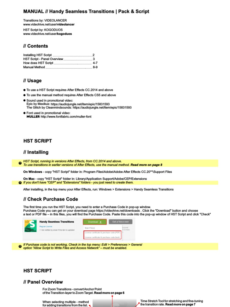 Handy Seamless Transitions Guide | PDF | Double Click | Icon (Computing)