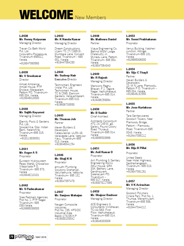 NEW MEMBERS LIST | PDF | Business | Nature