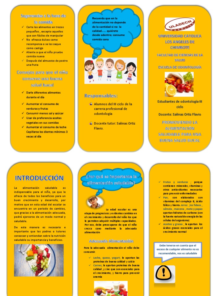 TRIPTICO | PDF | Vegetales | Alimentos