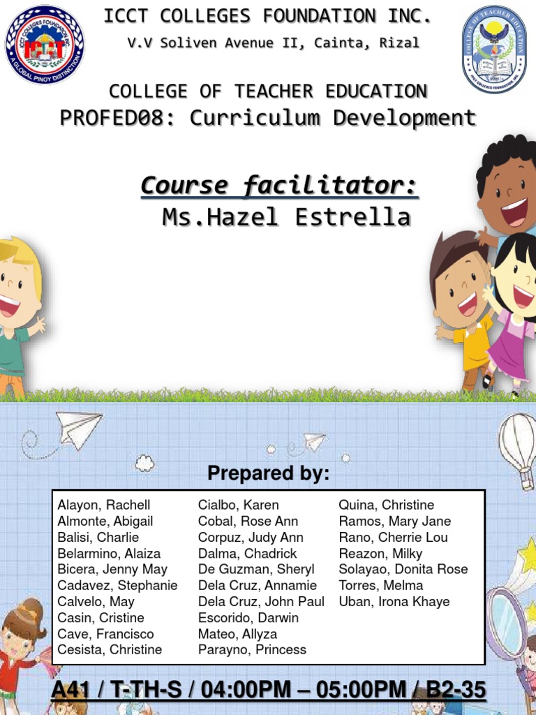 Profed 8 A41 | PDF | Curriculum | Teachers