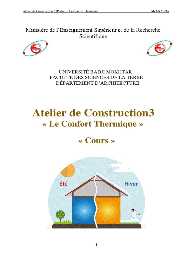 Cours Version Finale (Conf Thermique) | PDF | Transfert thermique ...