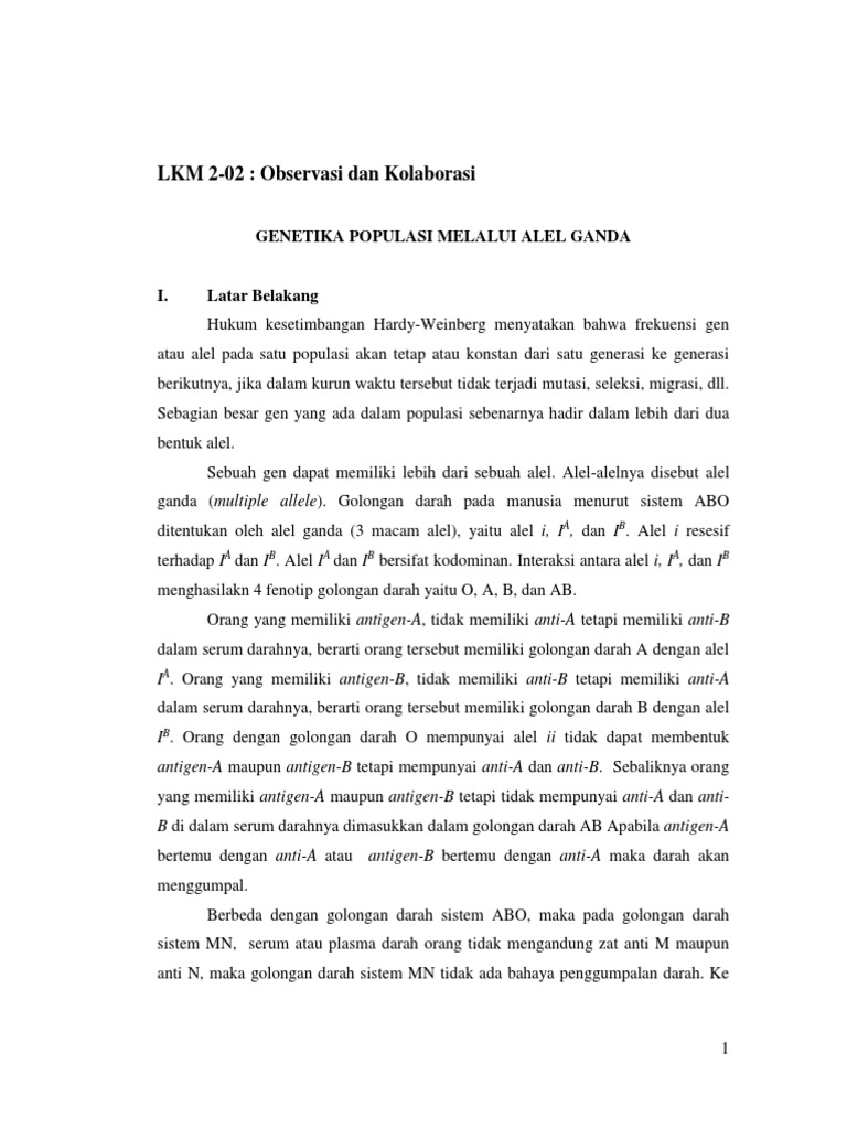 LKM Genetika Rev 2-02ab | PDF