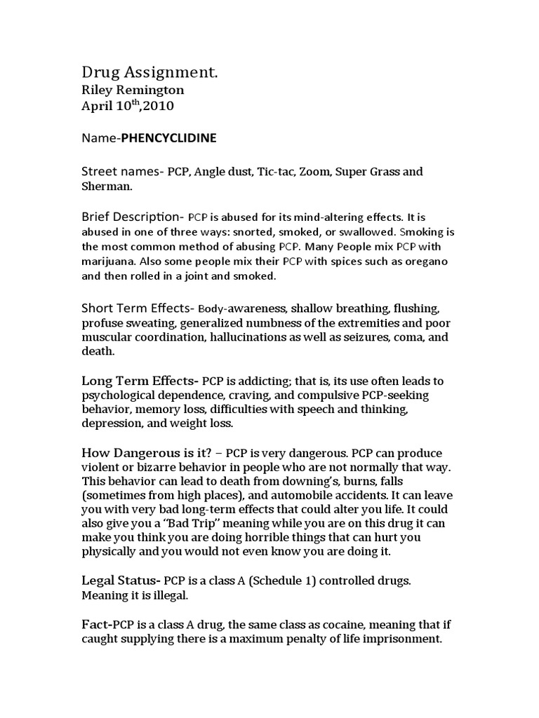 Drug Assignment | PDF