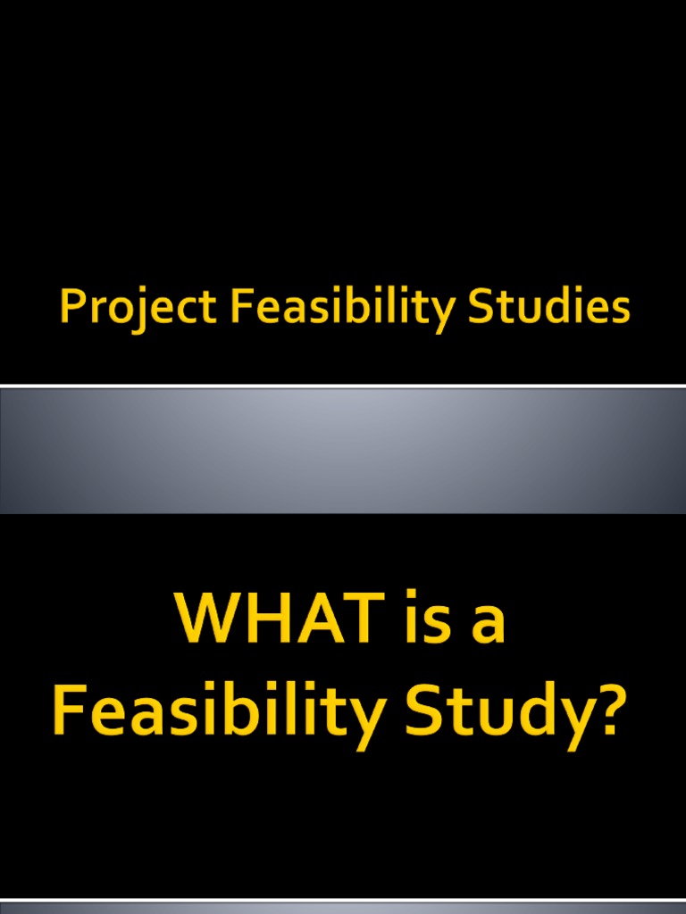 Project Feasibility Studies | PDF | Feasibility Study | Marketing