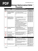 OCR (A) A Level Biology Specification Checklist | PDF | Genetics ...