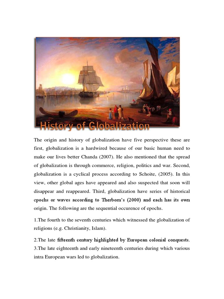 Globalization: A Historical Overview | PDF | Silk Road | Age Of Discovery