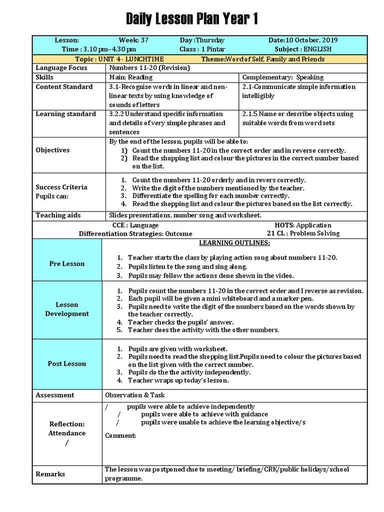 Lessson 153 Year 1 | PDF | Lesson Plan | Cognitive Science