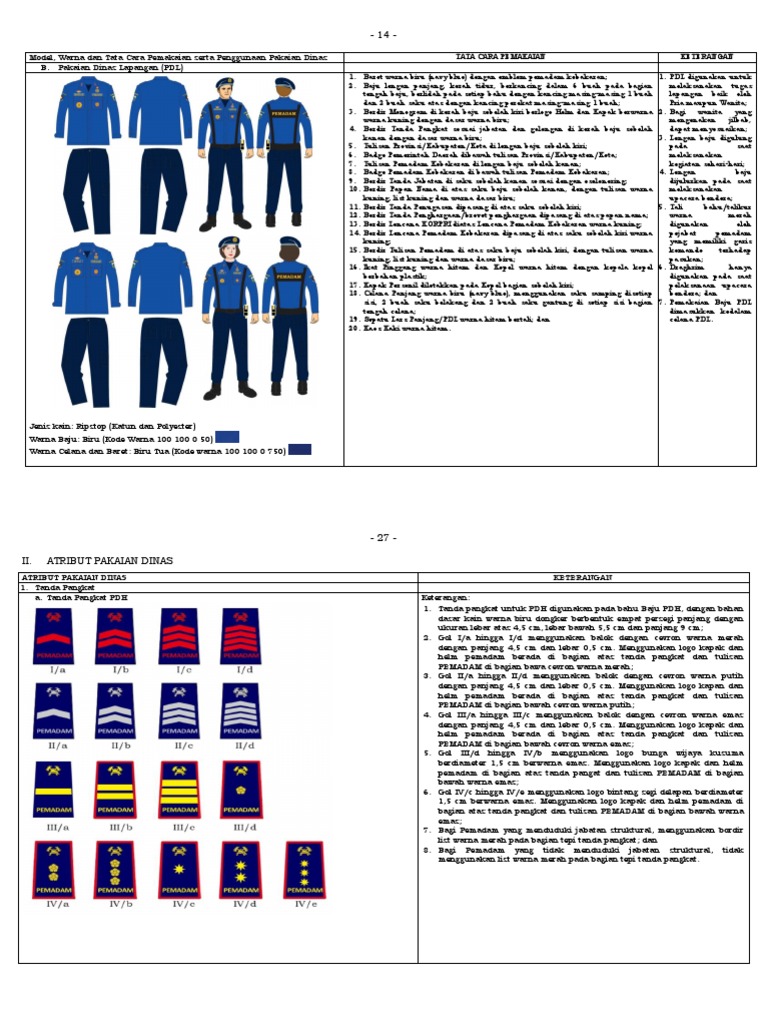 Contoh Atribut Pakaian Damkar | PDF