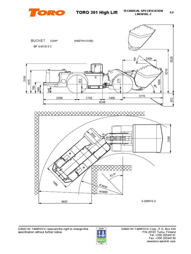 TORO 301 High Lift PDF | Download Free PDF | Transmission (Mechanics ...