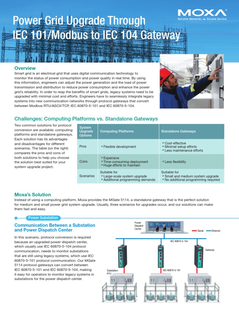 Power Grid Upgrade Through IEC 101 Modbus To IEC 104 Gateway | PDF ...