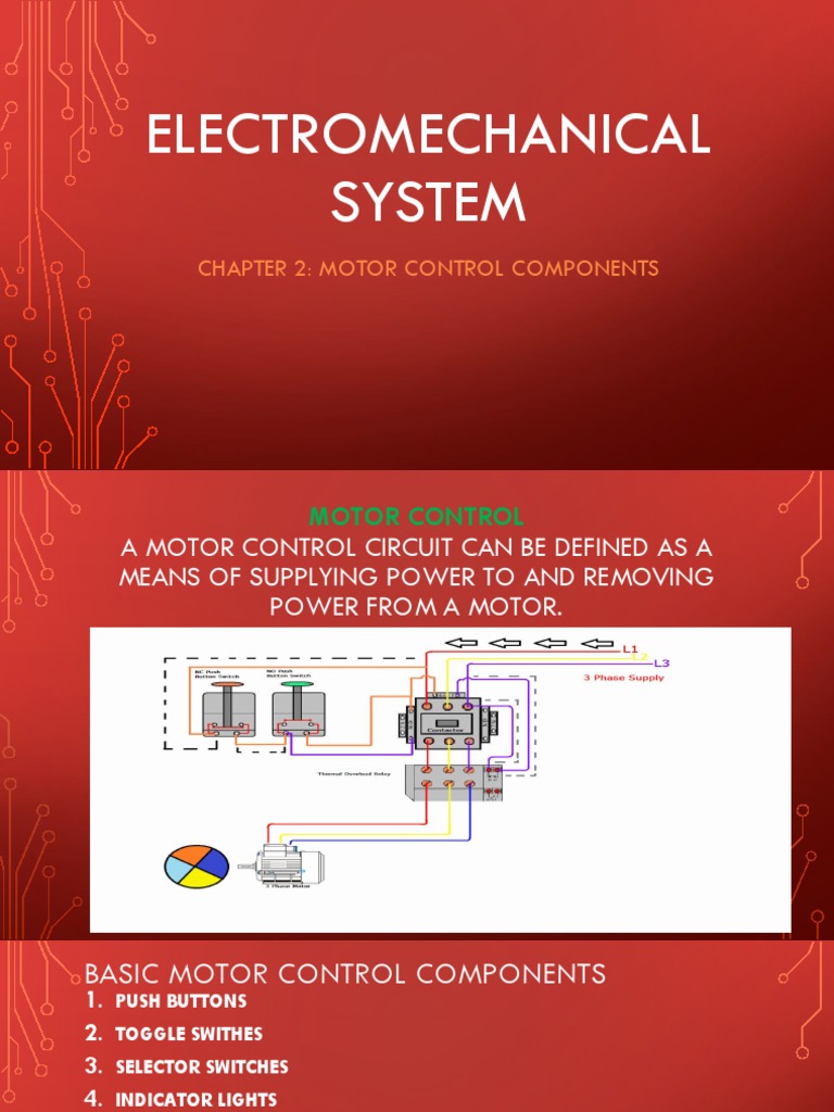 Chapter 2 ELECTROMECHANICAL SYSTEM | PDF | Relay | Switch