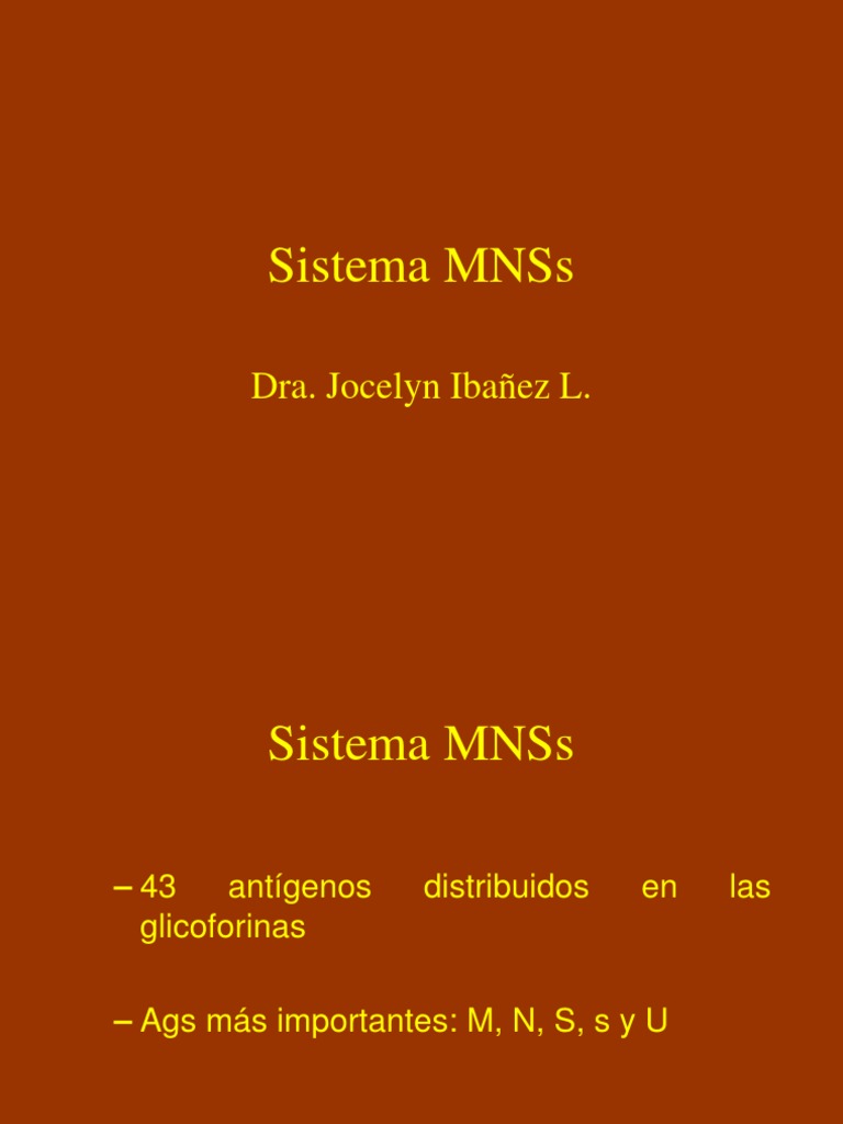 Sistema MNSs | PDF | Anticuerpo | Gene