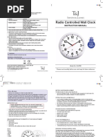 AURIOL - Radio Controlled - Wall Clock | PDF