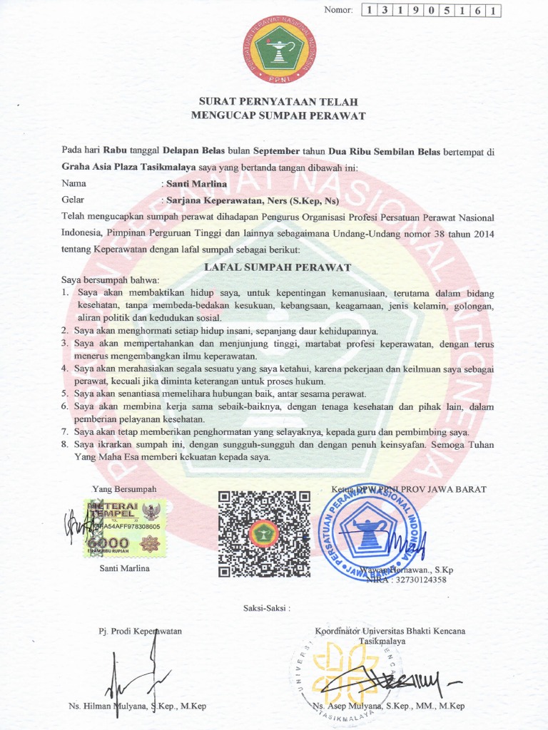 Surat Sumpah | PDF