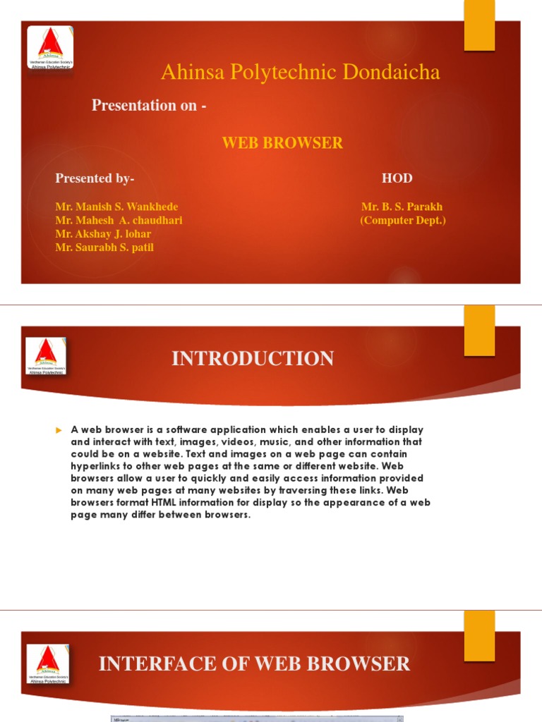 An In-Depth Presentation on Web Browsers: Functions, Privacy, Security ...