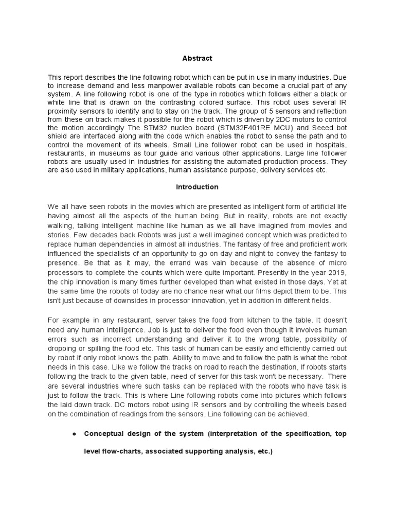 Report IoT PDF | Download Free PDF | Robot | Robotics