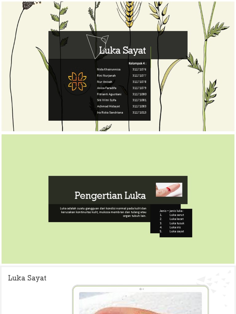 Luka Sayat: Jenis, Penyebab, dan Obat | PDF