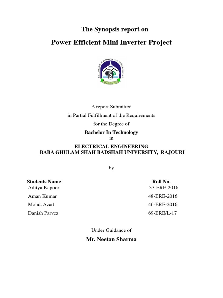 Power Efficient Mini Inverter Design | PDF | Power Inverter | Direct ...