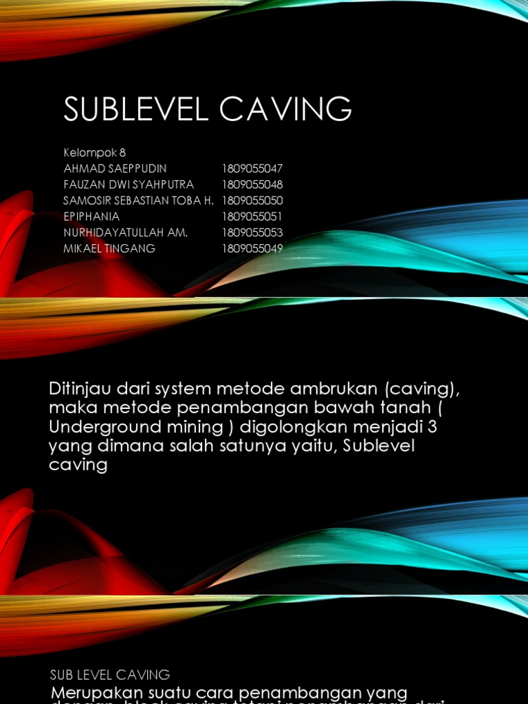 Metode Sublevel Caving dalam Penambangan | PDF