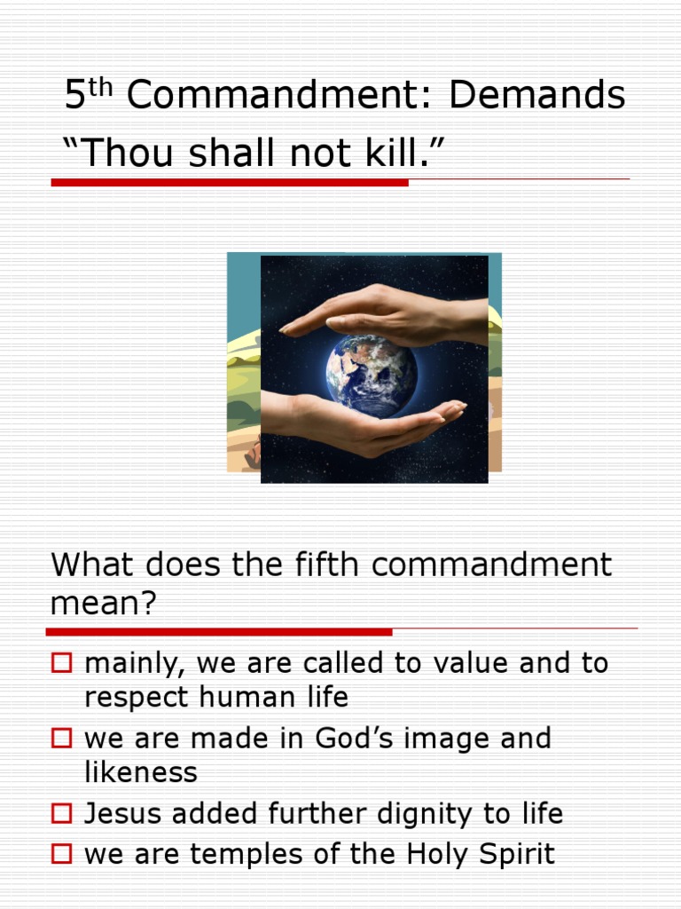 5th Commandment | PDF