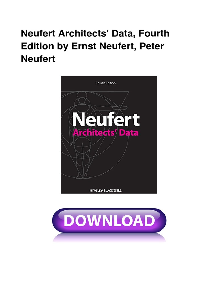 Neufert Architects Data Fourth Edition B PDF | PDF