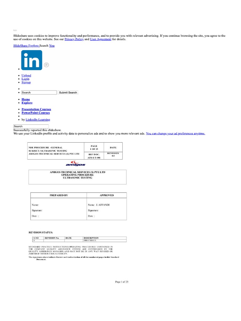 Ut Procedure General | PDF