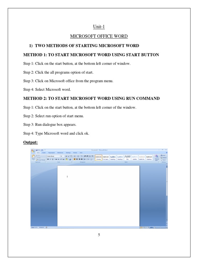 MS OFFICE Basics | PDF | Paragraph | Microsoft Excel