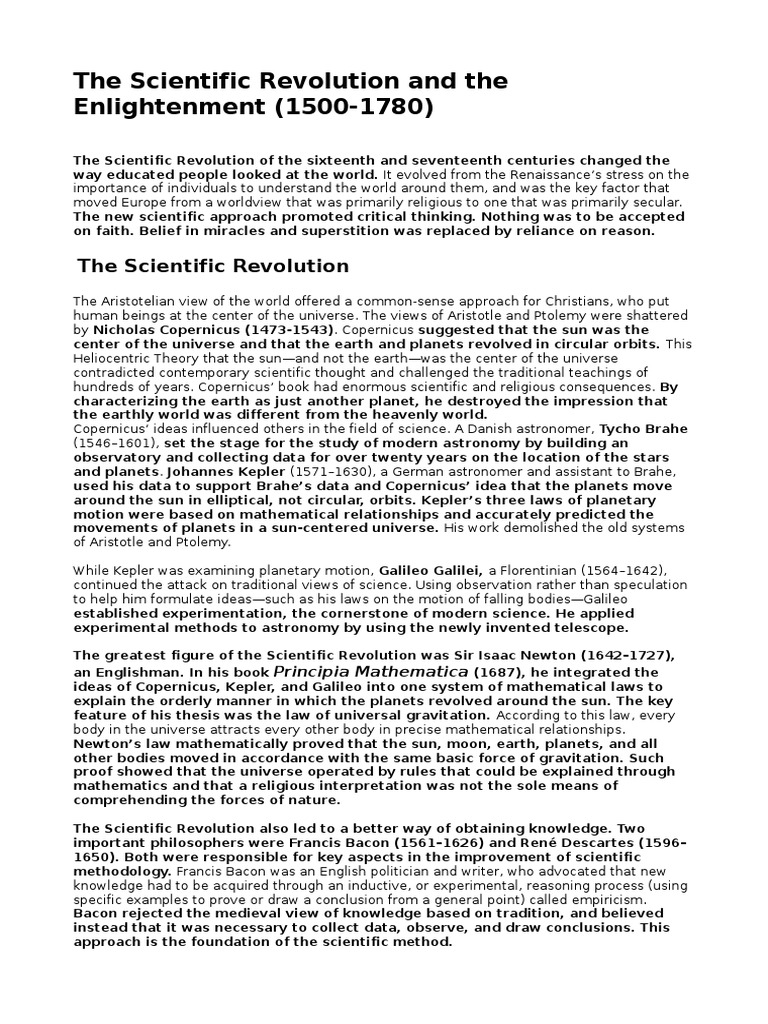Scientific Revolution | PDF | Scientific Revolution | Science