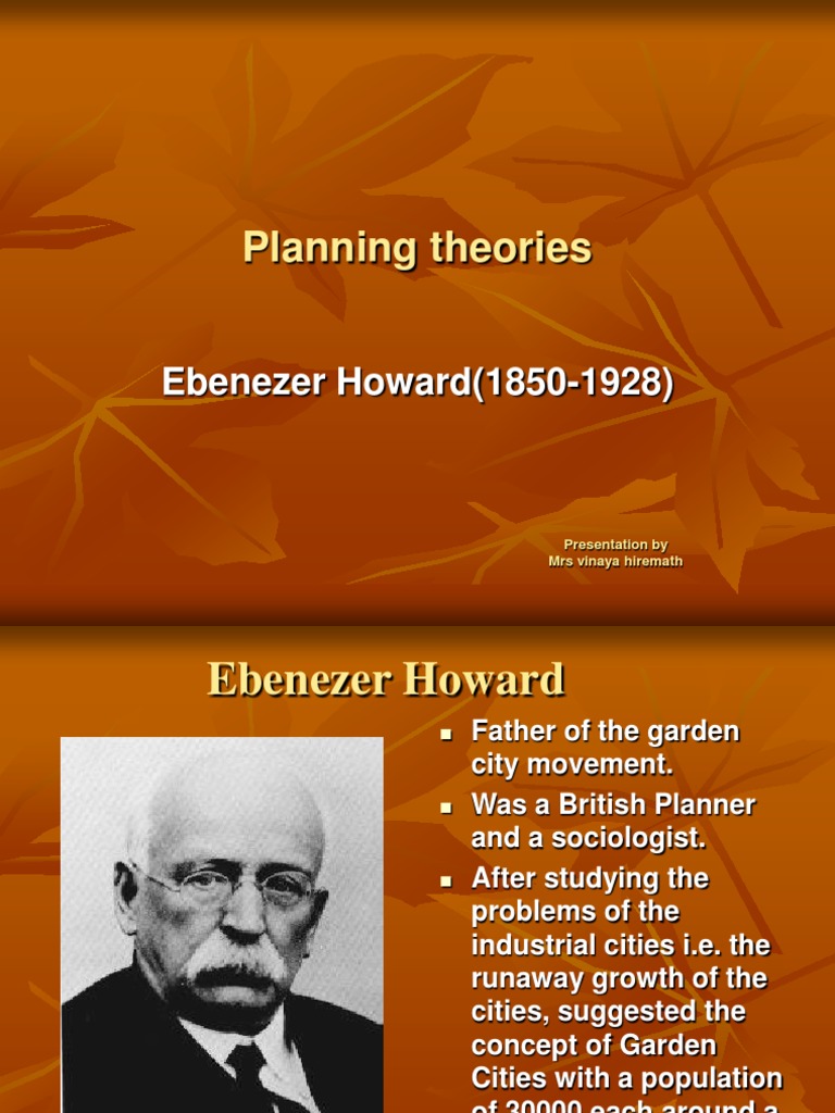 Ebenezer Howard Final | PDF | Urban Planning | Urbanization