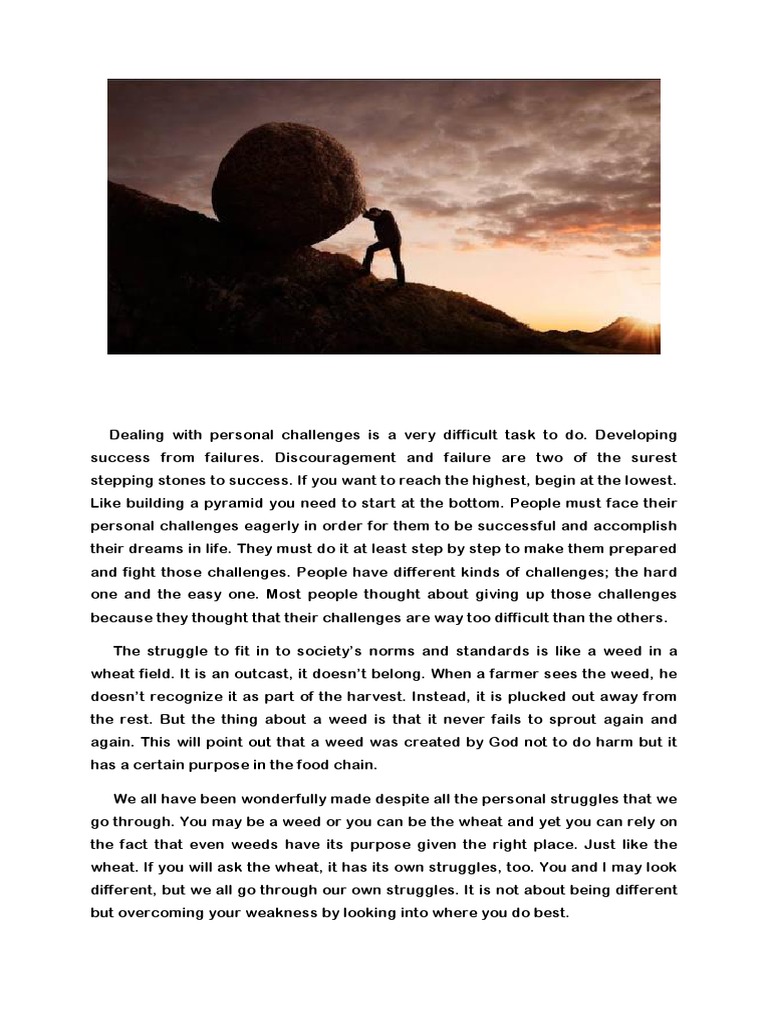 Dealing With Personal Challenges | PDF