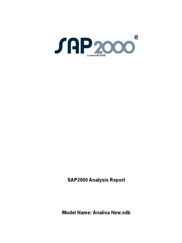 SAP2000 Analysis Report Summary | PDF | Beam (Structure) | Cartesian ...