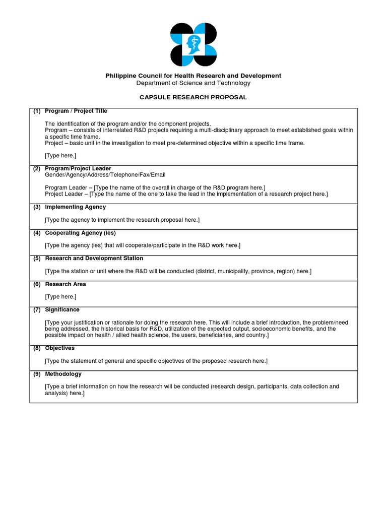 Capsule Research Proposal Template | PDF | Computing | Business