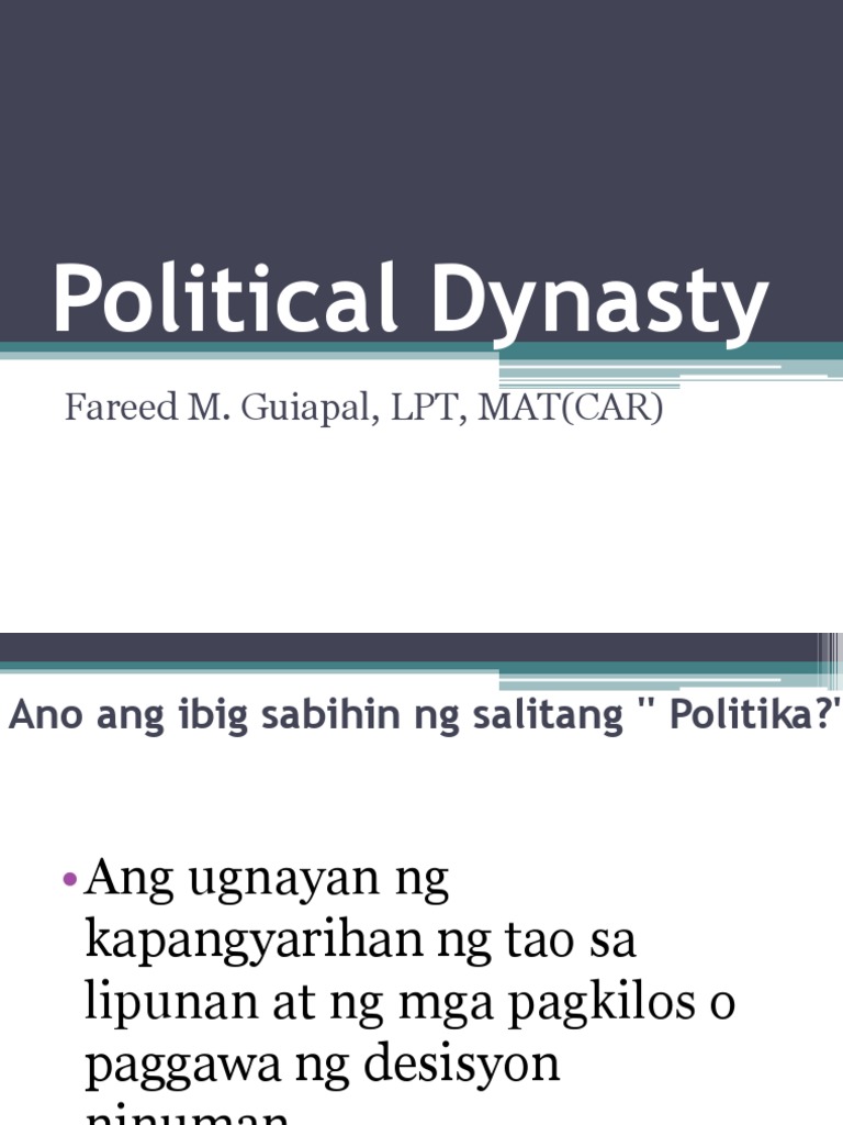 Political Dynasty | PDF