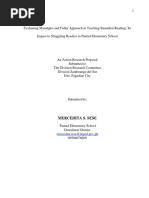 Remedial Reading Proposal | PDF | Reading Comprehension | Teachers
