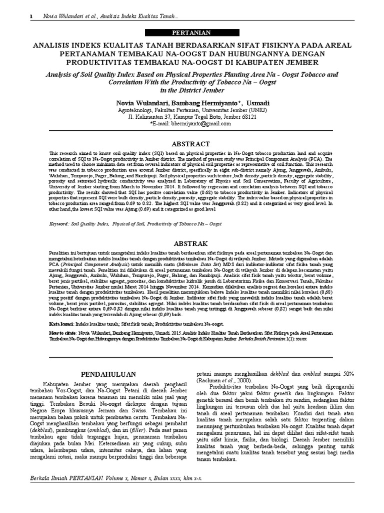 Indeks Kualitas Tanah PDF | PDF | Natural Materials | Nature