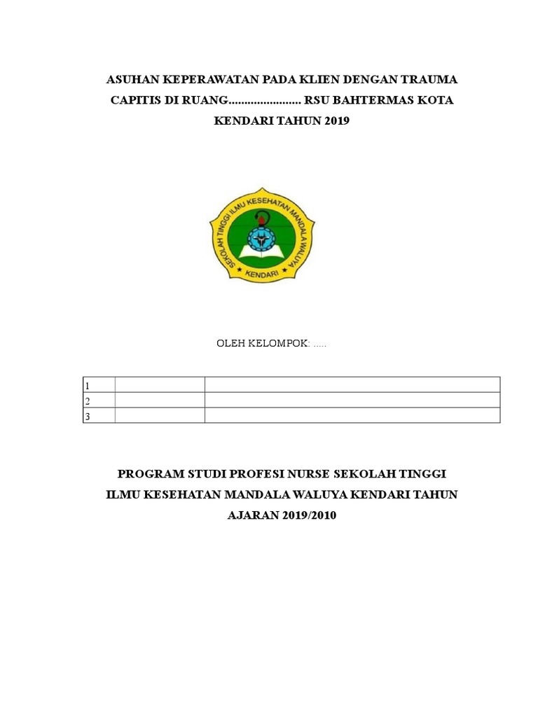 Asuhan Keperawatan Trauma Kapitis | PDF
