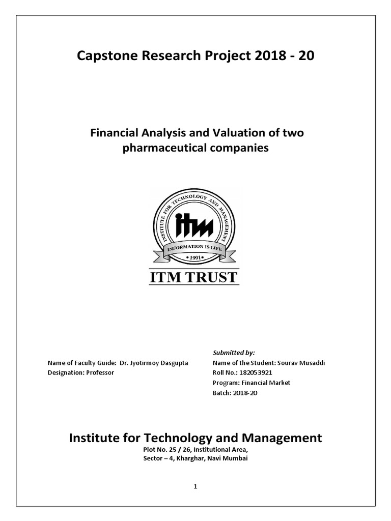 Financial Analysis of Pharma Companies | PDF | Research Design ...