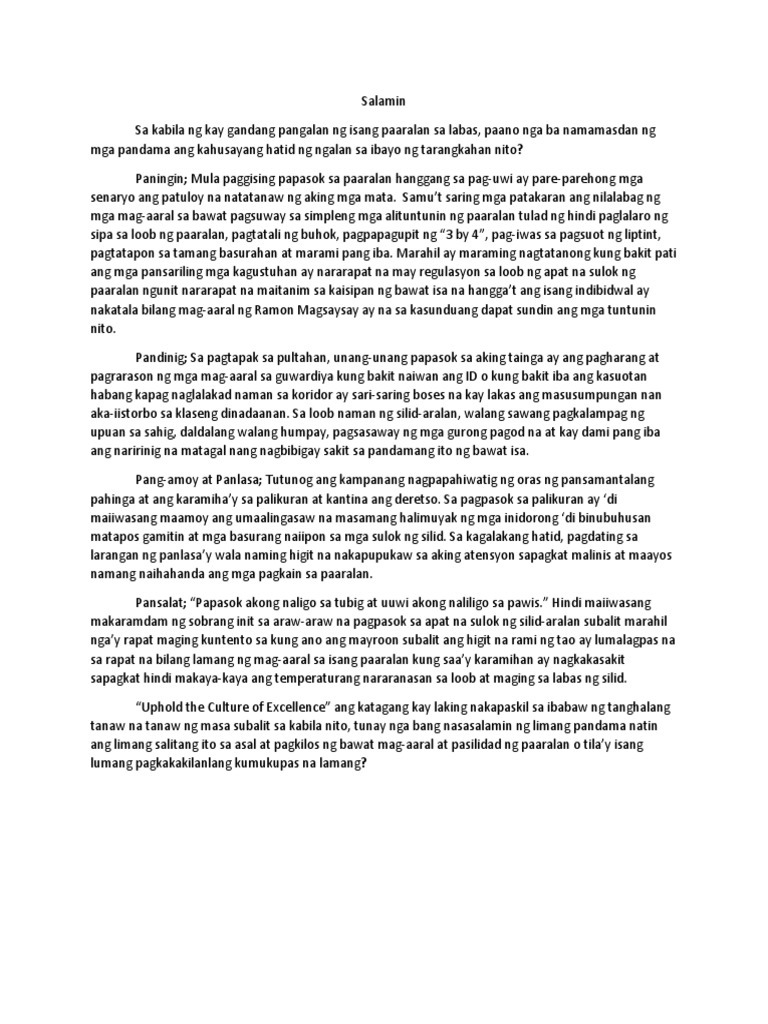 Limang Pandama | PDF