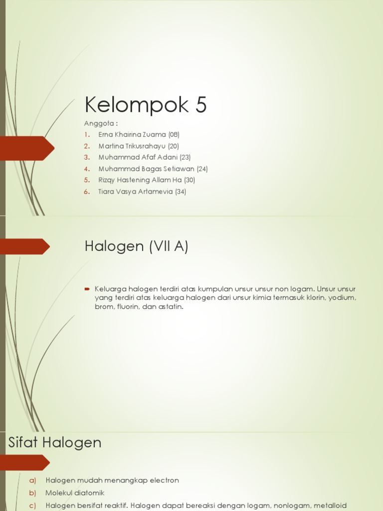Kimia Halogen | PDF