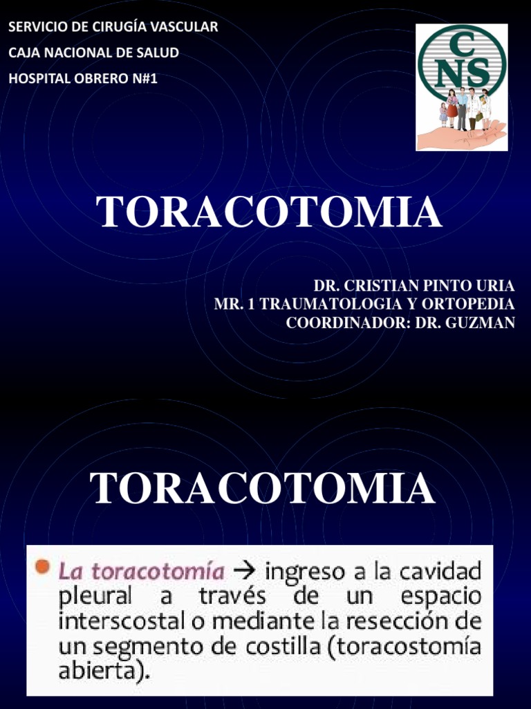 TORACOTOMIA Dr. Guzman | PDF | Tórax | Corazón