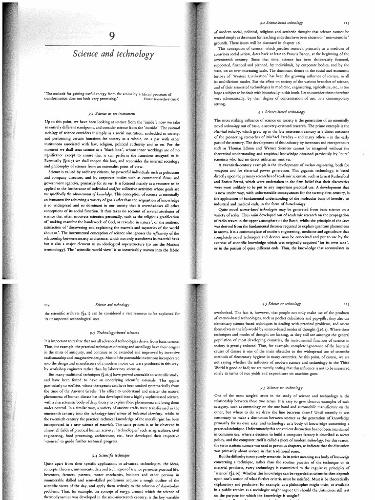 Ziman 19995 - An Introduction To Science Studies - Ch9 | PDF | Science | Scientific Method