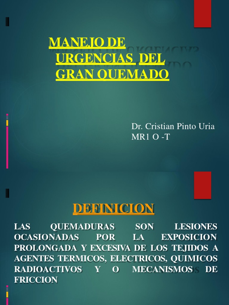 Urgencias en Grandes Quemados | PDF | Quemar | Enfermedades y trastornos