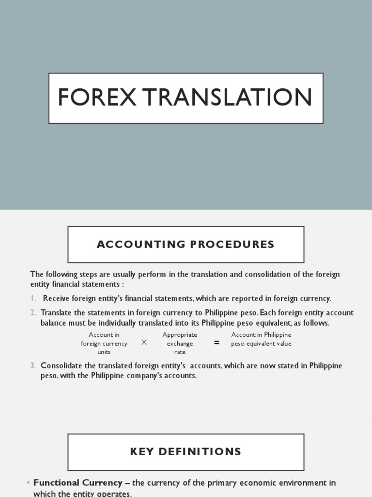 Forex Translation Accounting Guide | PDF | Foreign Exchange Market ...