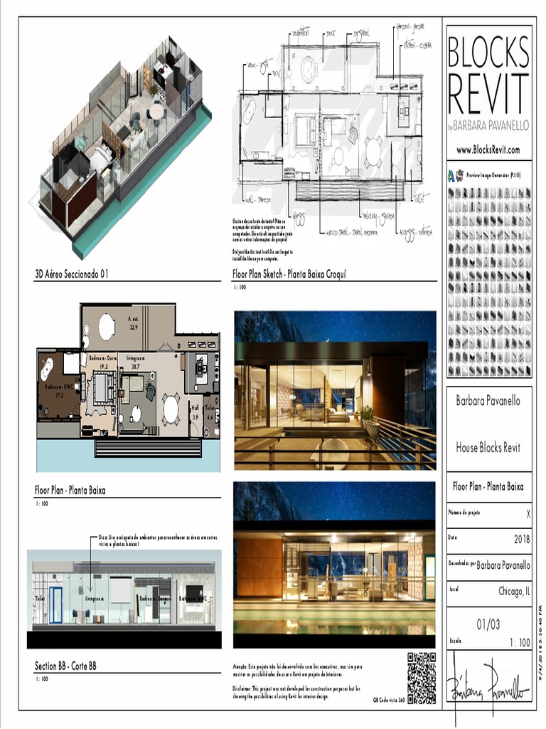 PDF 01 - A2 - Projeto Blocks Revit by Barbara Pavanello PDF | PDF ...