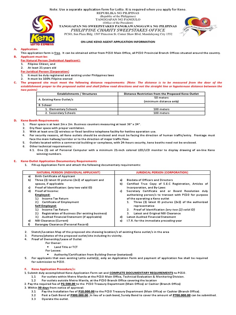 Keno Application Updated Lotto Express | PDF | Identity Document ...